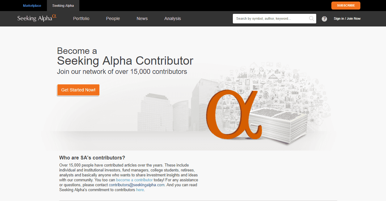 Seeking Alpha Login